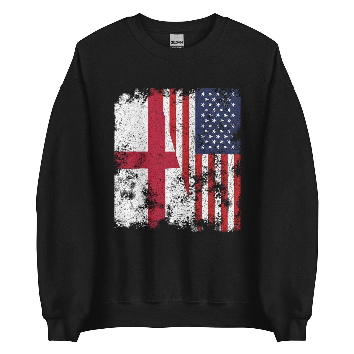 Half American Flag Sweatshirts - Shop Patriotic Apparel - Flag Nation