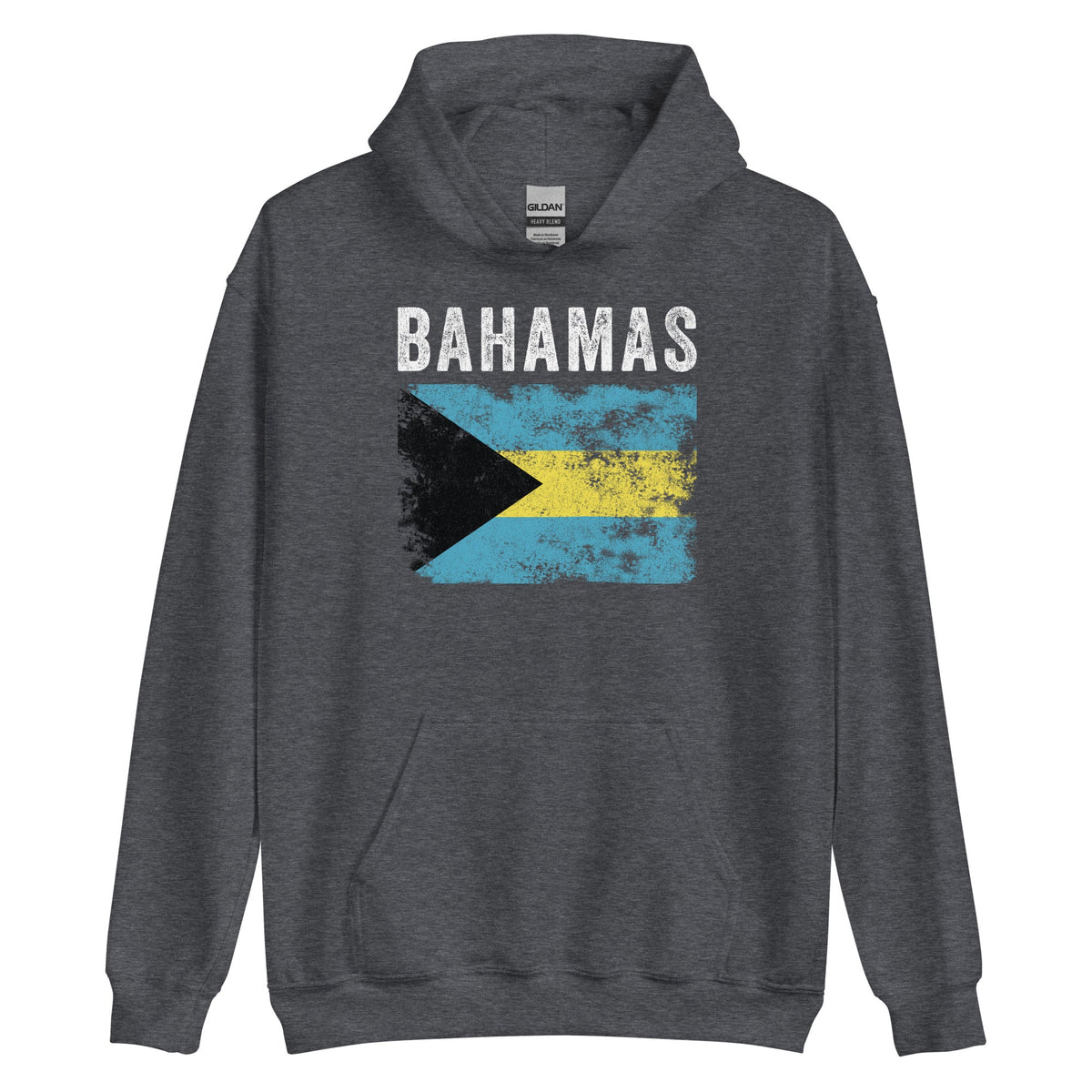 Bahamas Flag Distressed - Bahamian Flag Hoodie - Flag Nation
