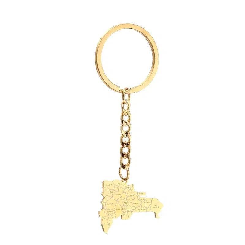 Dominican Republic Flag Map Keychain Collection - Flag Nation