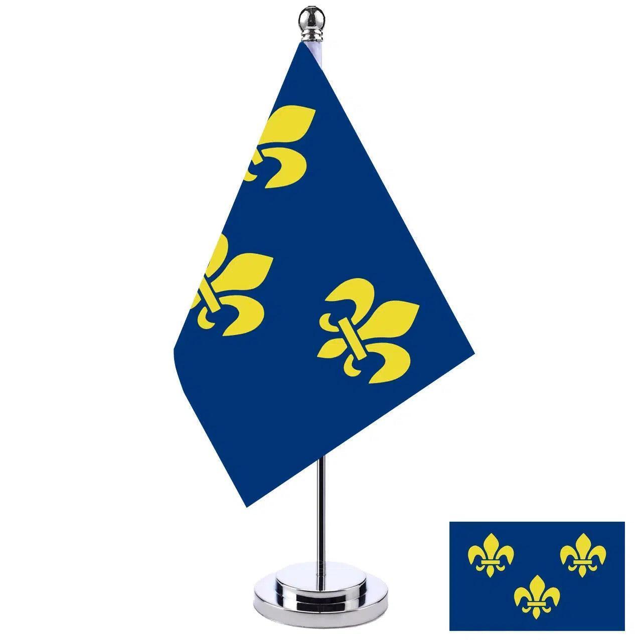 France Desk Flag Collection - Small Office Table Flag - Flag Nation