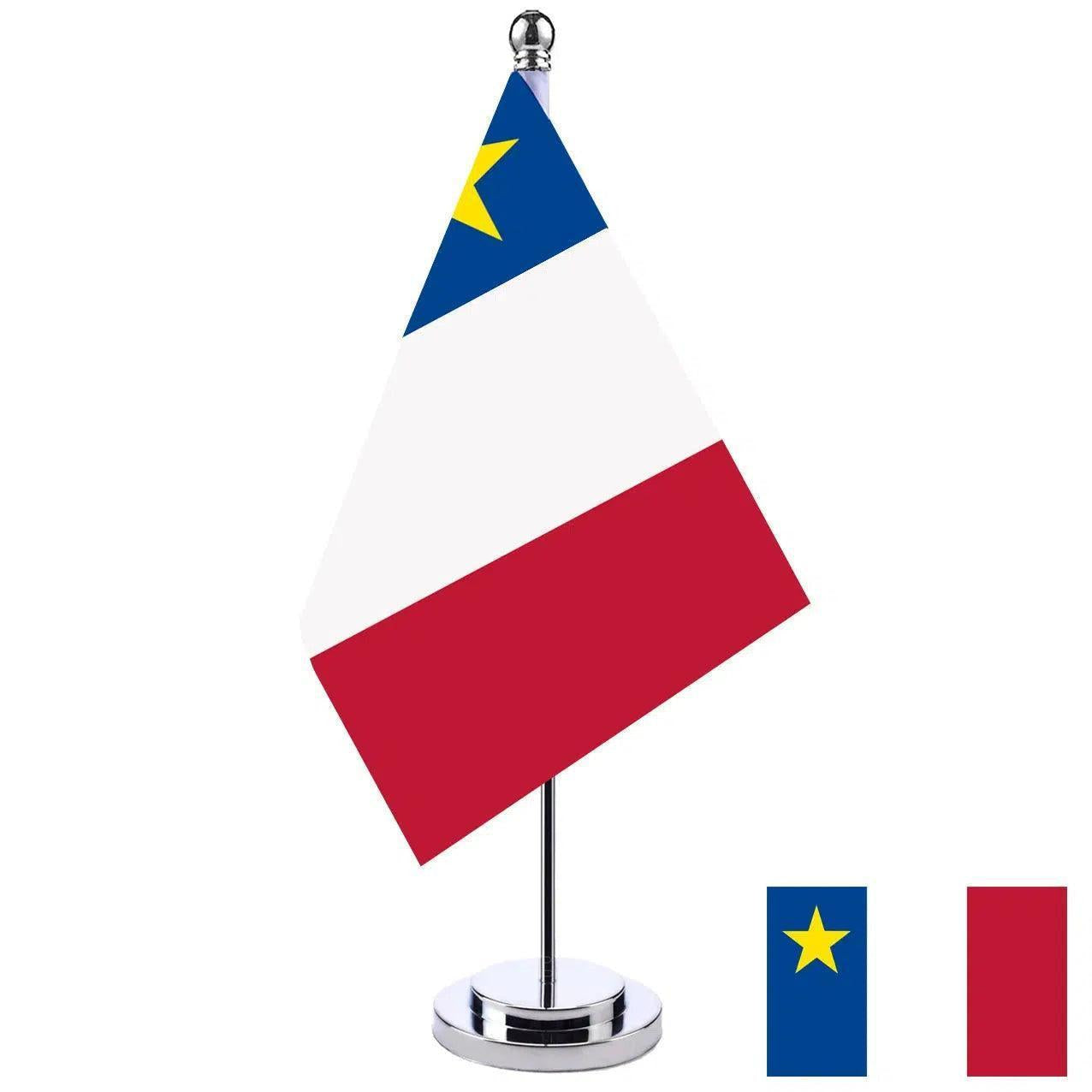 France Desk Flag Collection - Small Office Table Flag - Flag Nation