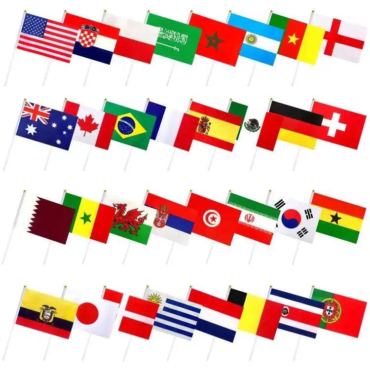 Handheld Flags of the world - International Stick Flag - 200 Countries ...