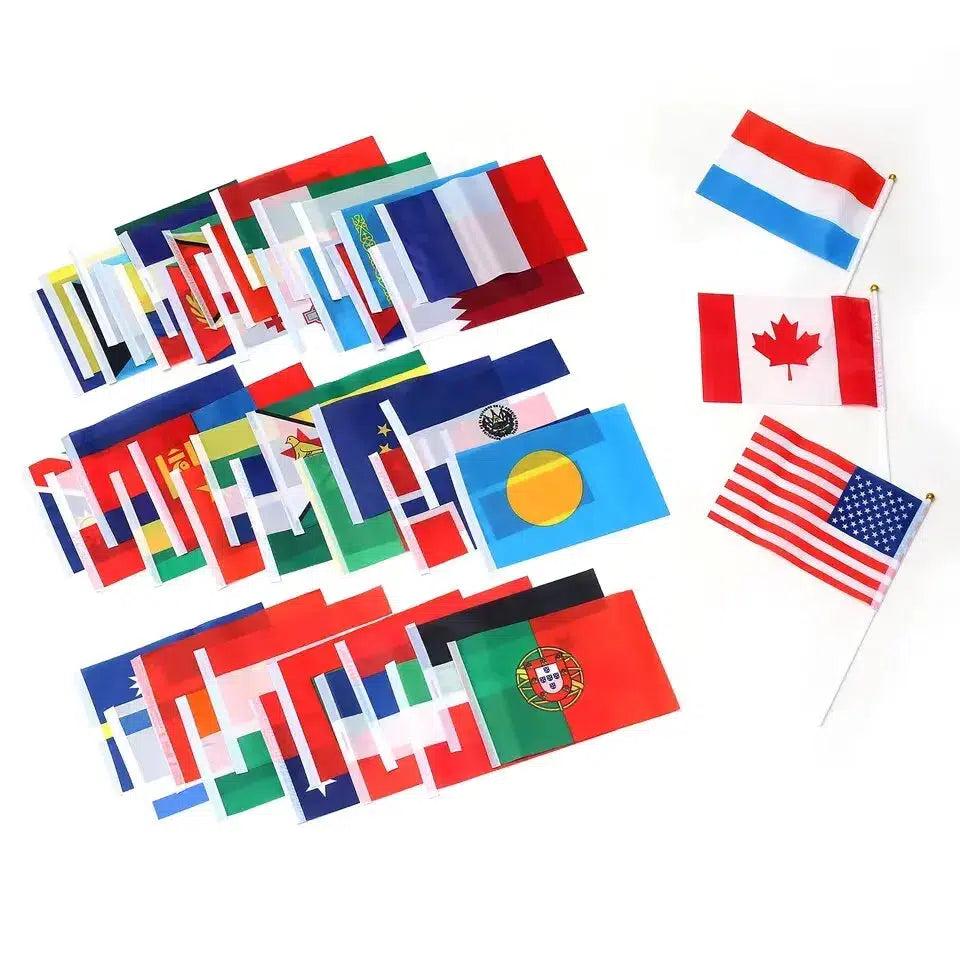 Handheld Flags of the world - International Stick Flag - 200 Countries ...