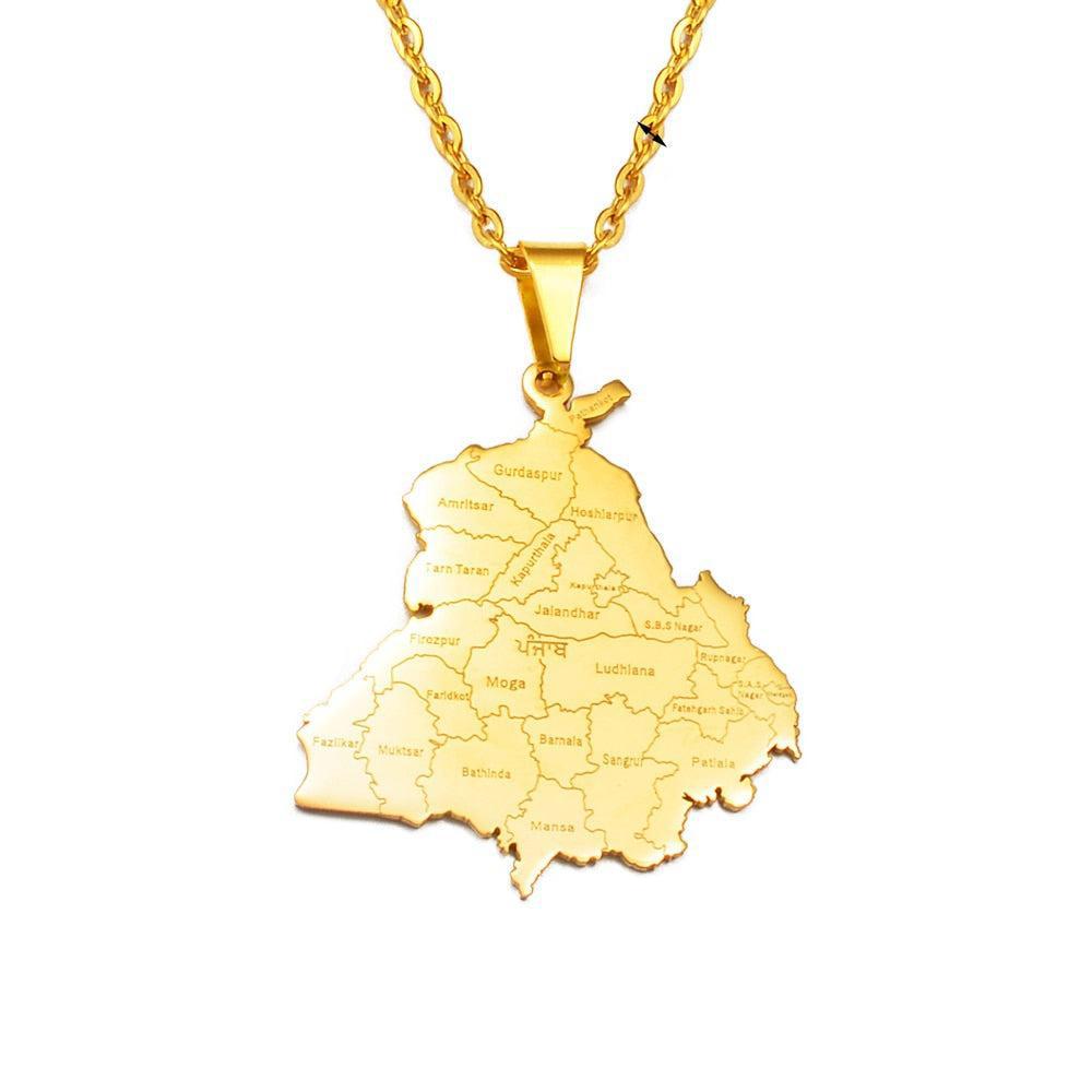 India Map Necklace - Flag Nation