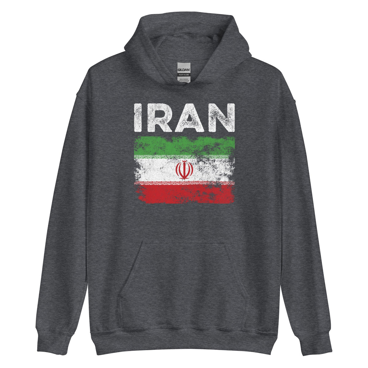 Iran Flag Distressed - Iranian Flag Hoodie - Flag Nation