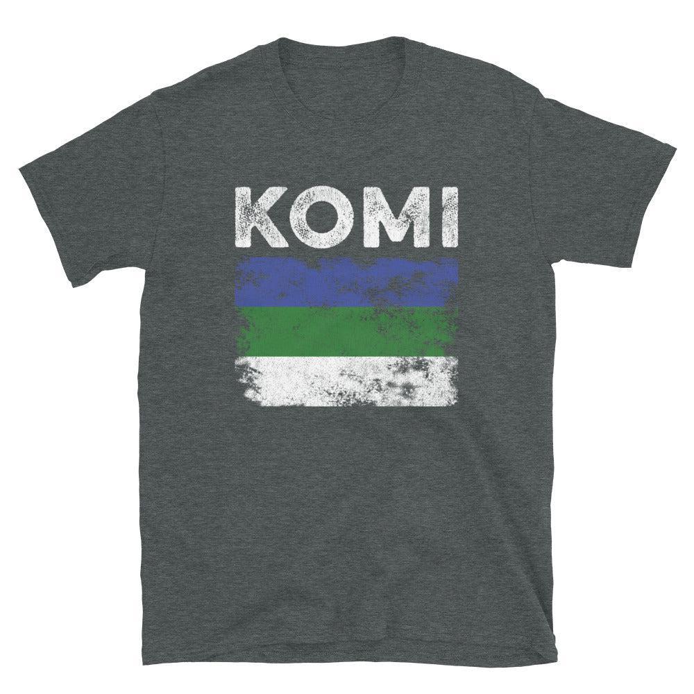 Komi Flag Distressed - Komi Flag T-Shirt - Flag Nation