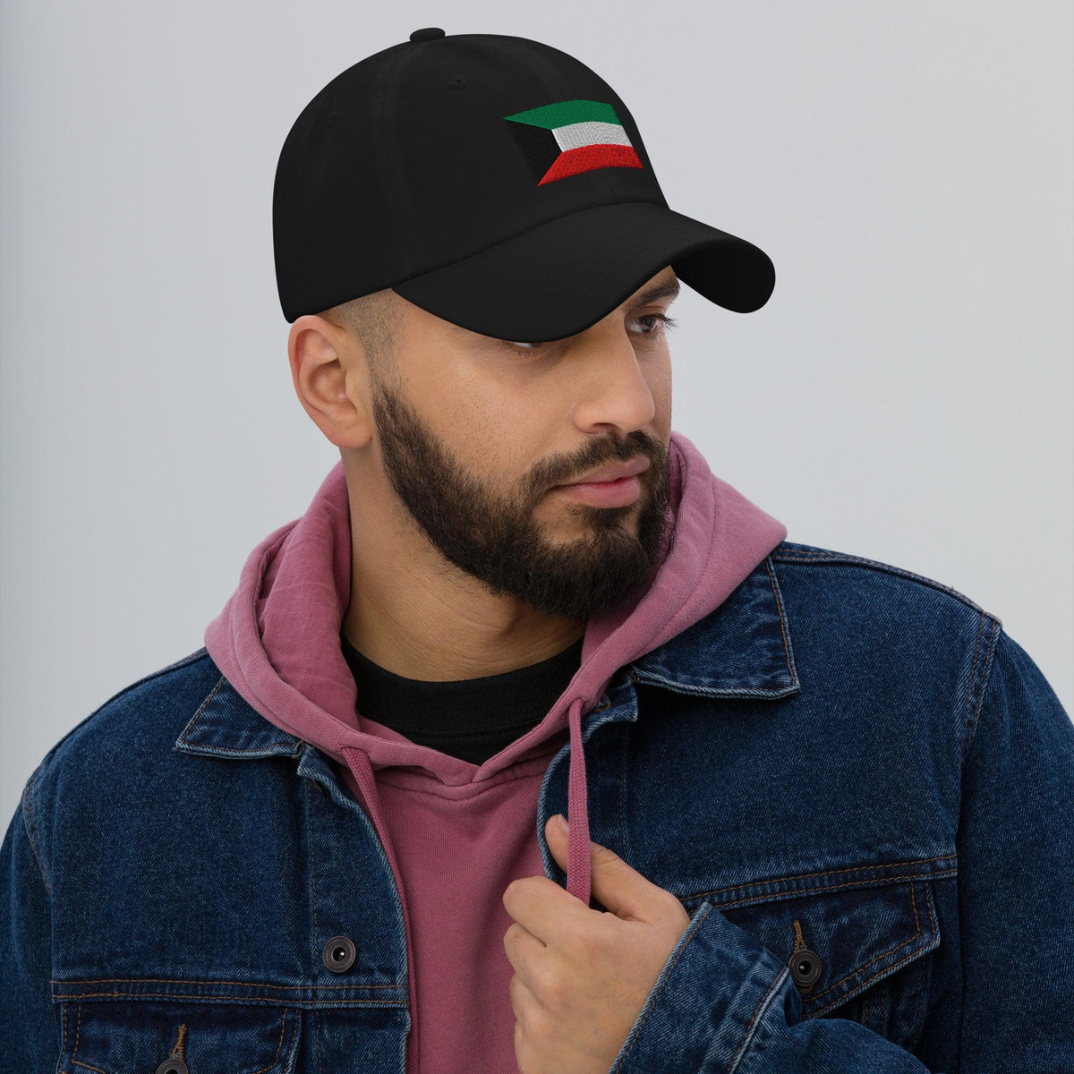 Kuwait Flag Cap - Adjustable Embroidered Dad Hat - Flag Nation