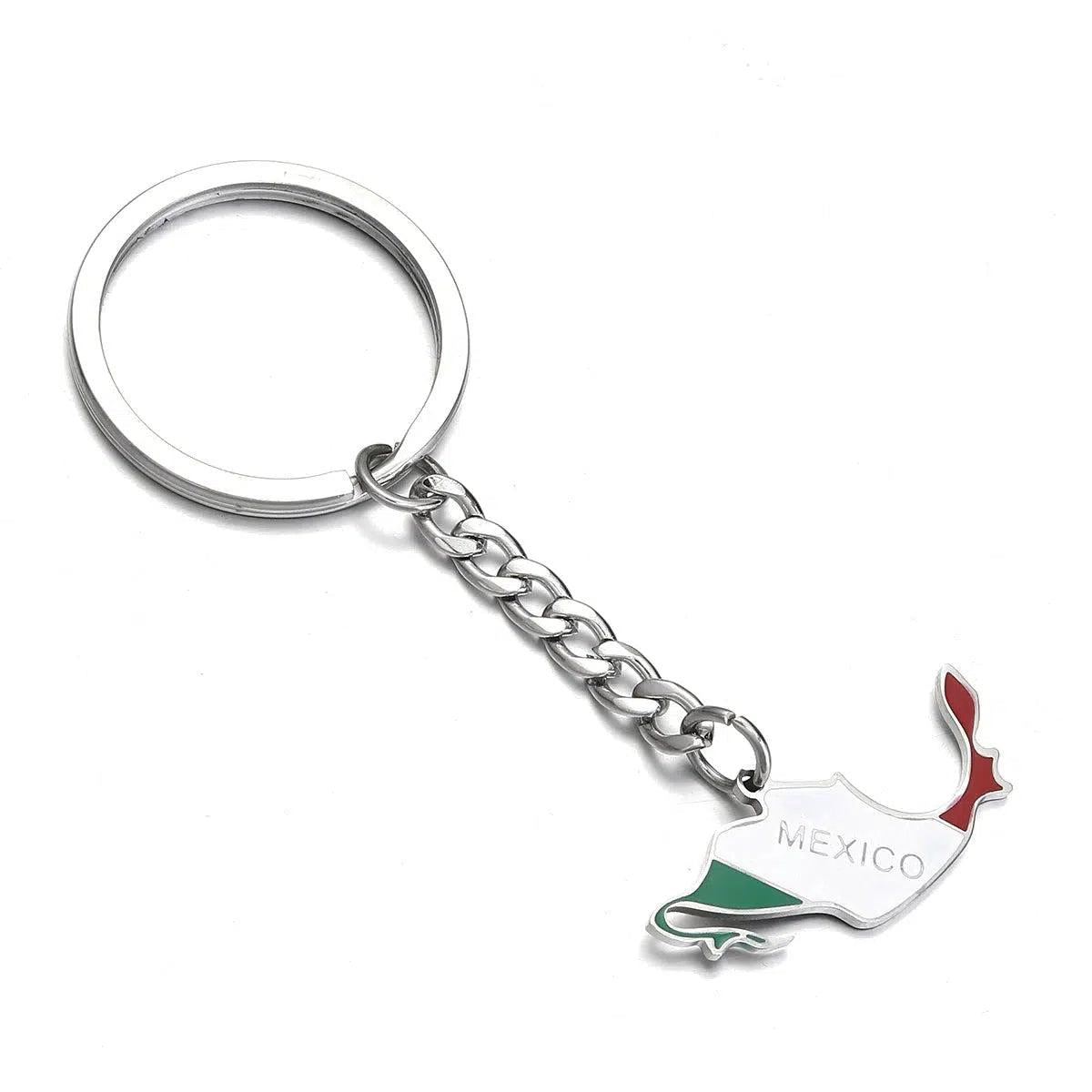 Mexico Flag Map Keychain - Flag Nation