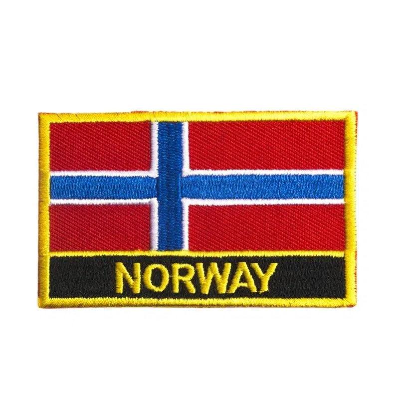 Norway Flag Patch - Sew On/Iron On Patch - Flag Nation