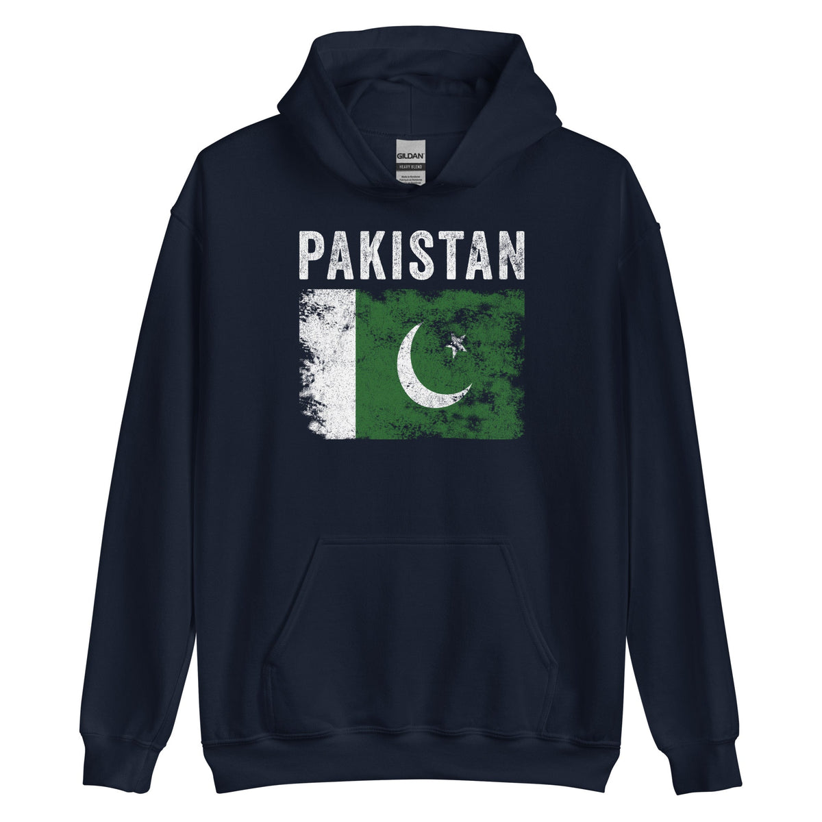 Pakistan Flag Distressed Pakistani Flag Hoodie - Flag Nation