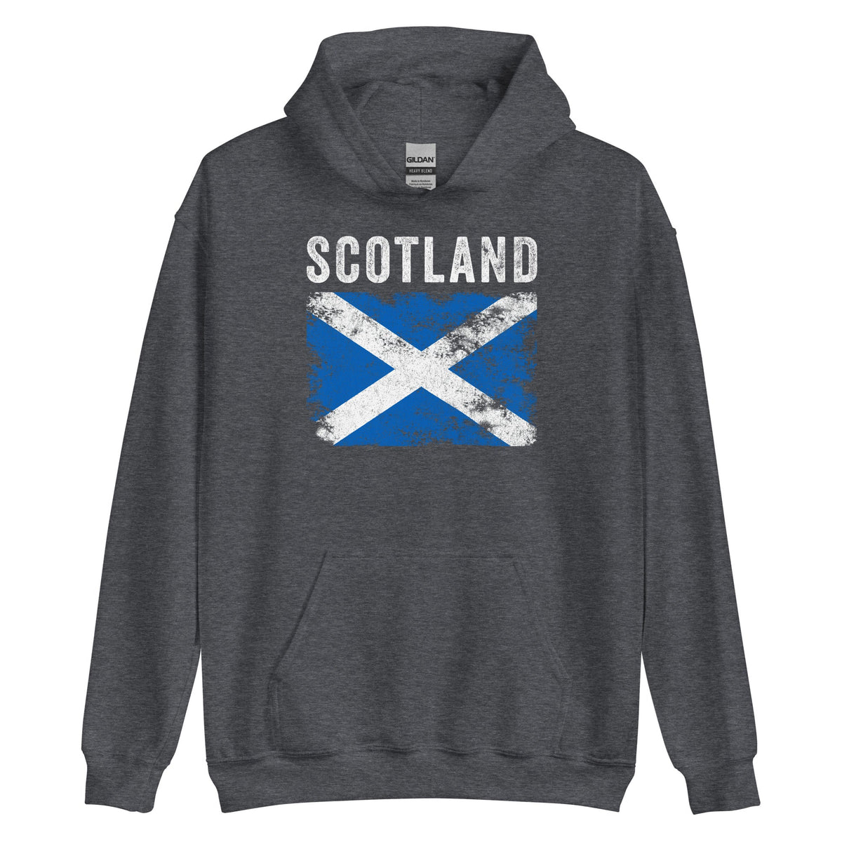Scotland Flag Distressed - Scottish Flag Hoodie - Flag Nation