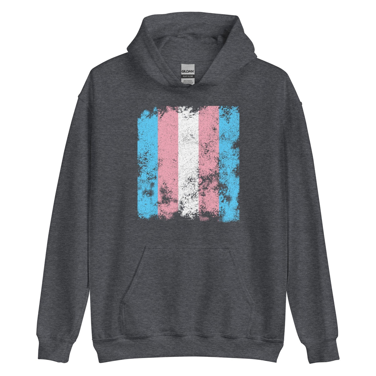 Transgender Flag - Distressed LGBT+ Hoodie - Flag Nation