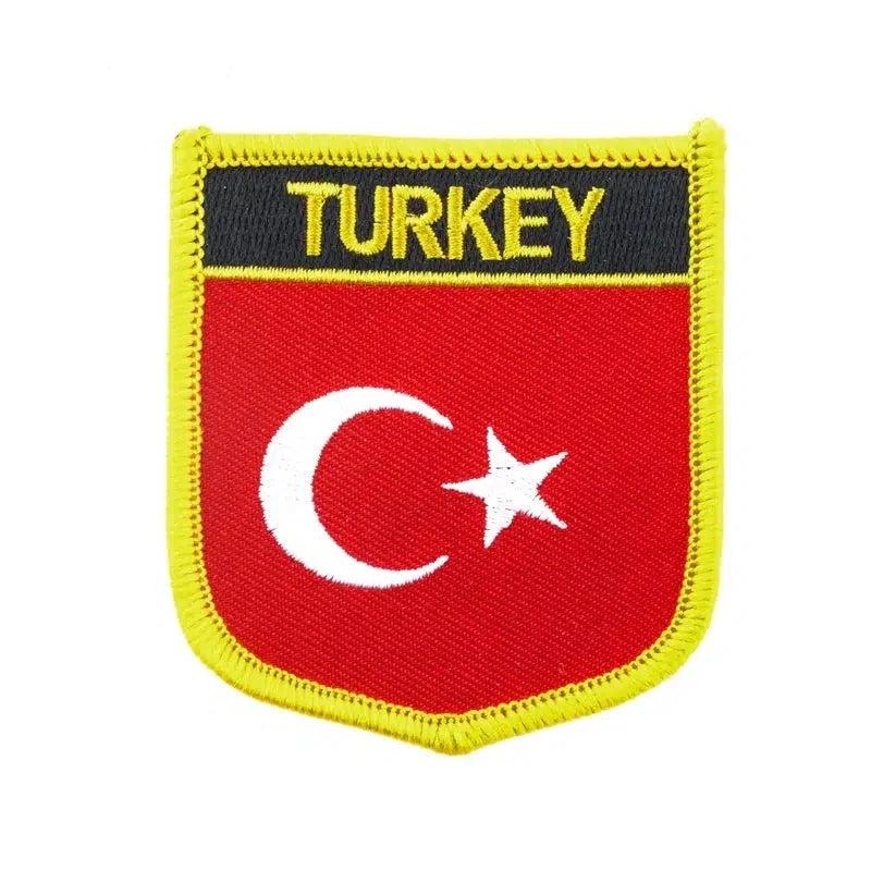 Turkey Flag Patch - Sew On/Iron On Patch - Flag Nation